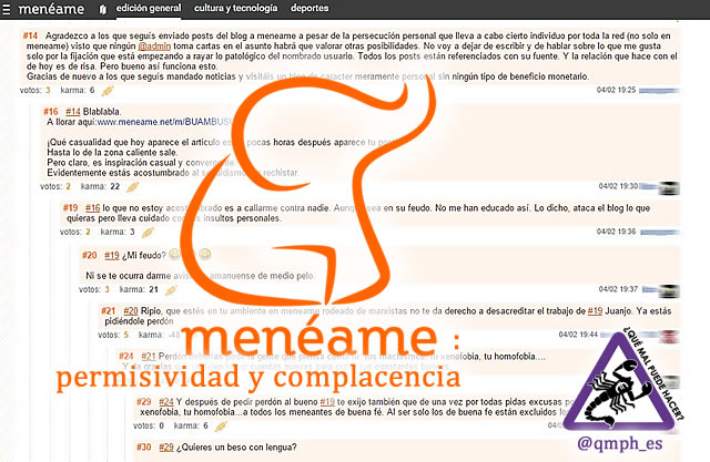 Menéame: permisividad y complacencia - QMPH-Blog